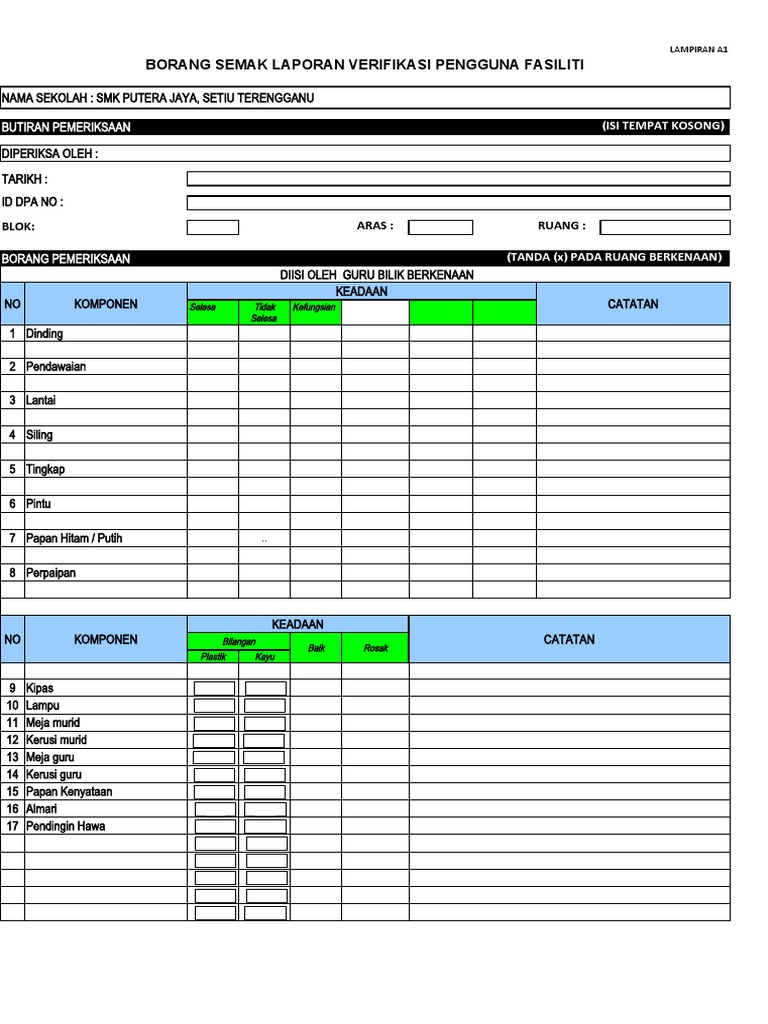 Borang - Semak - VPF - Ver4 Edit | PDF
