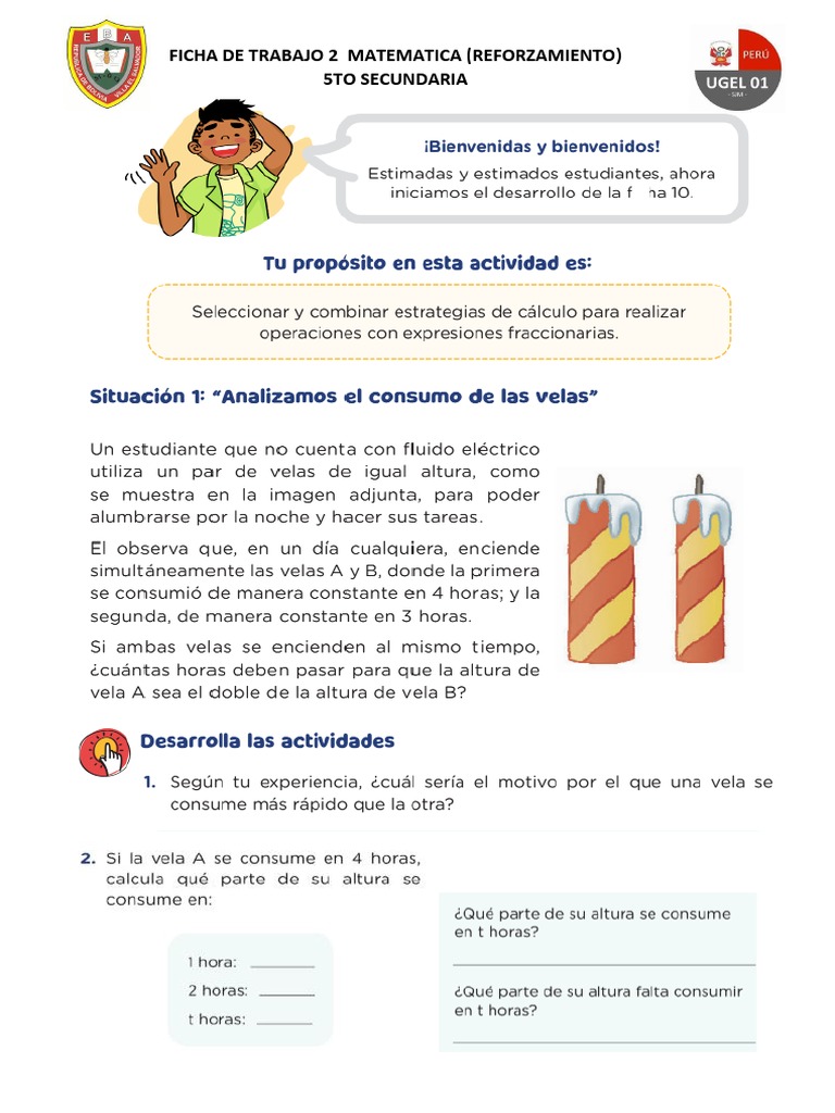 Ficha de Reforzamiento Focalizado 1 | PDF