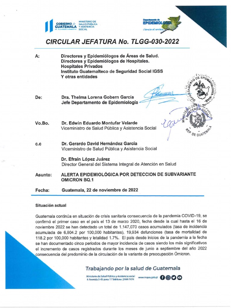 Alrta Variante Covid-19 BQ.1 (5935) | PDF