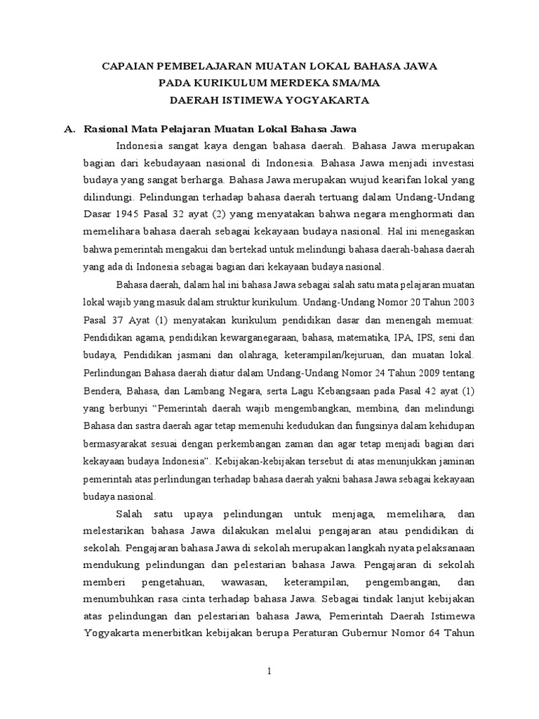 1 CP BJawa SMA - MA | PDF