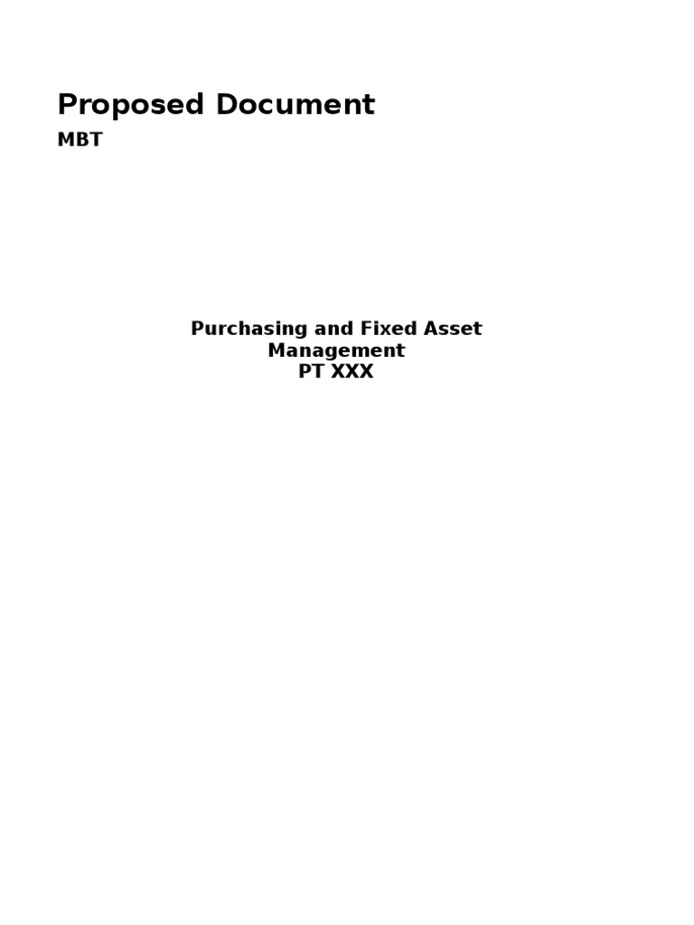 Proposal Aplikasi Manajemen Aset Tetap | PDF