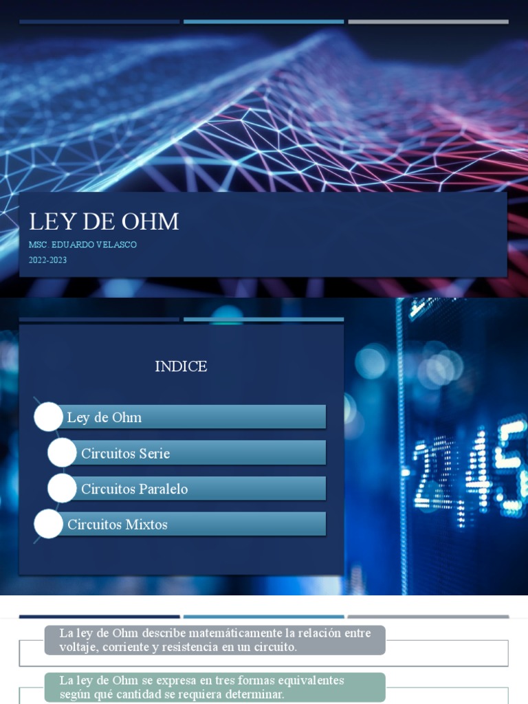 Ley De Ohm Y Circuitos Eléctricos Pdf 0813