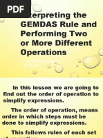 GEMDAS Rule | PDF