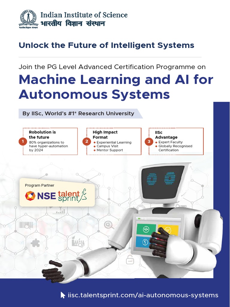 Brochure IISc AI For Autonomous Systems | PDF | Mathematical ...