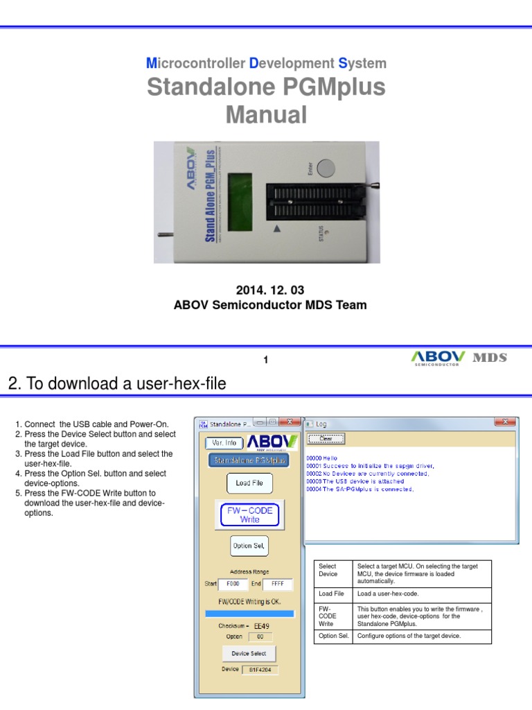 SA PGMplus Manual Ver1.5 | PDF | Microcontroller | Usb