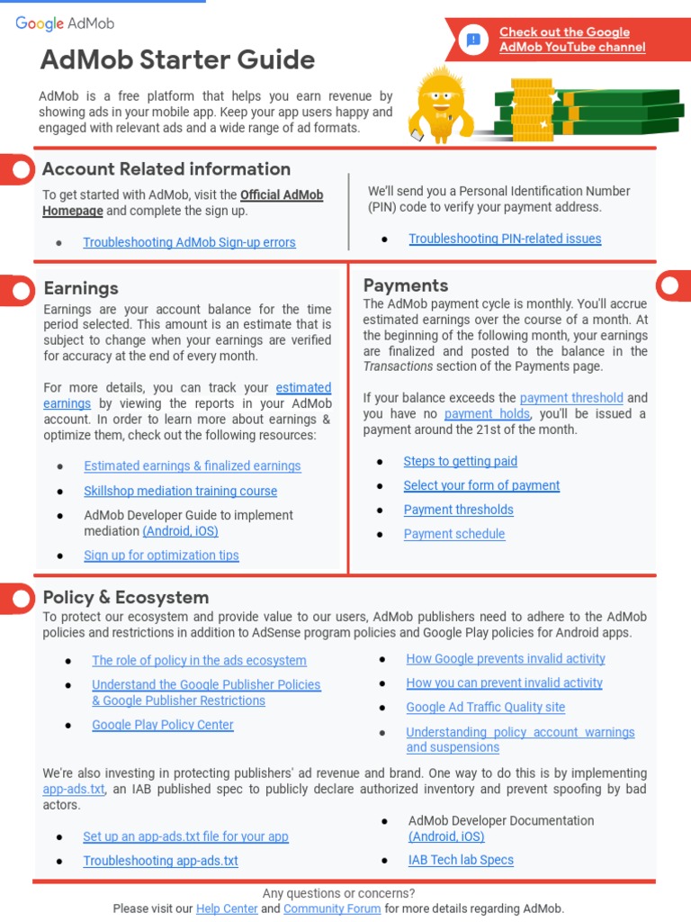 AdMob One-Sheeter | Download Free PDF | Google Play | Android ...