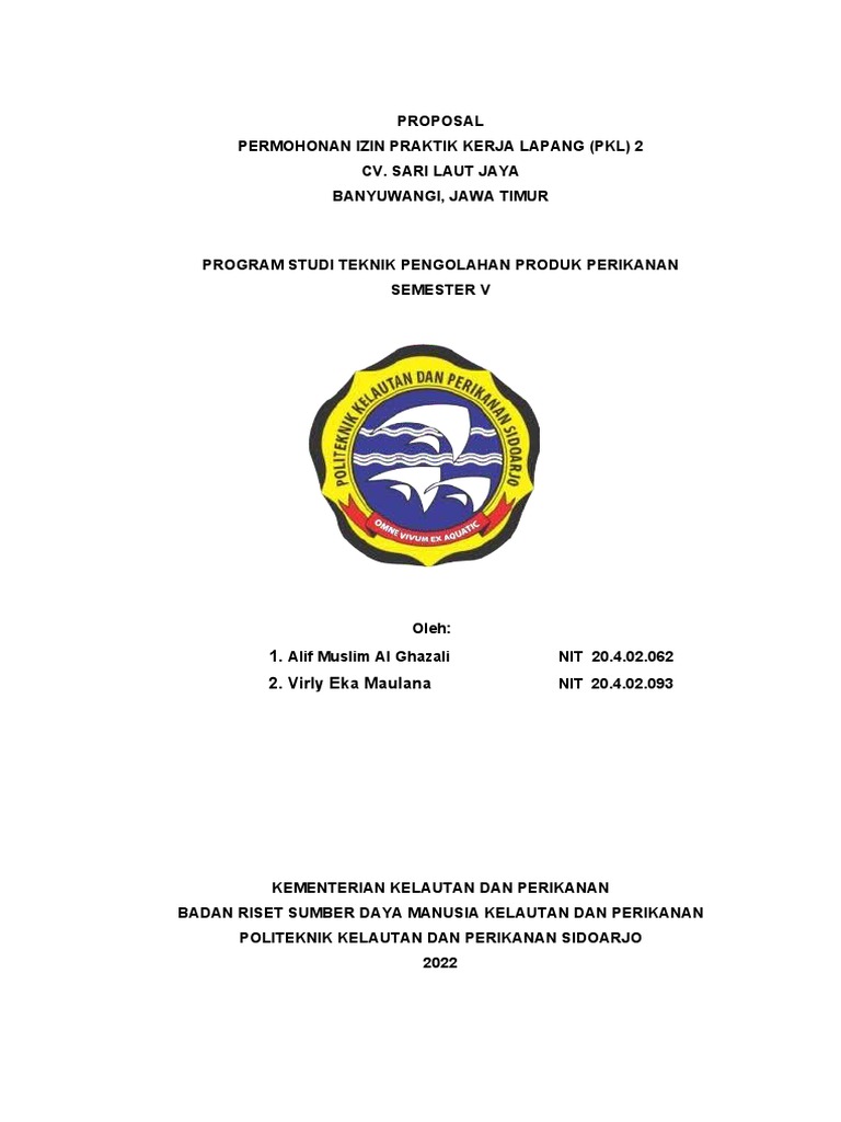Proposal Pengajuan CV. Sari Laut Jaya, Bnyuwangi | PDF