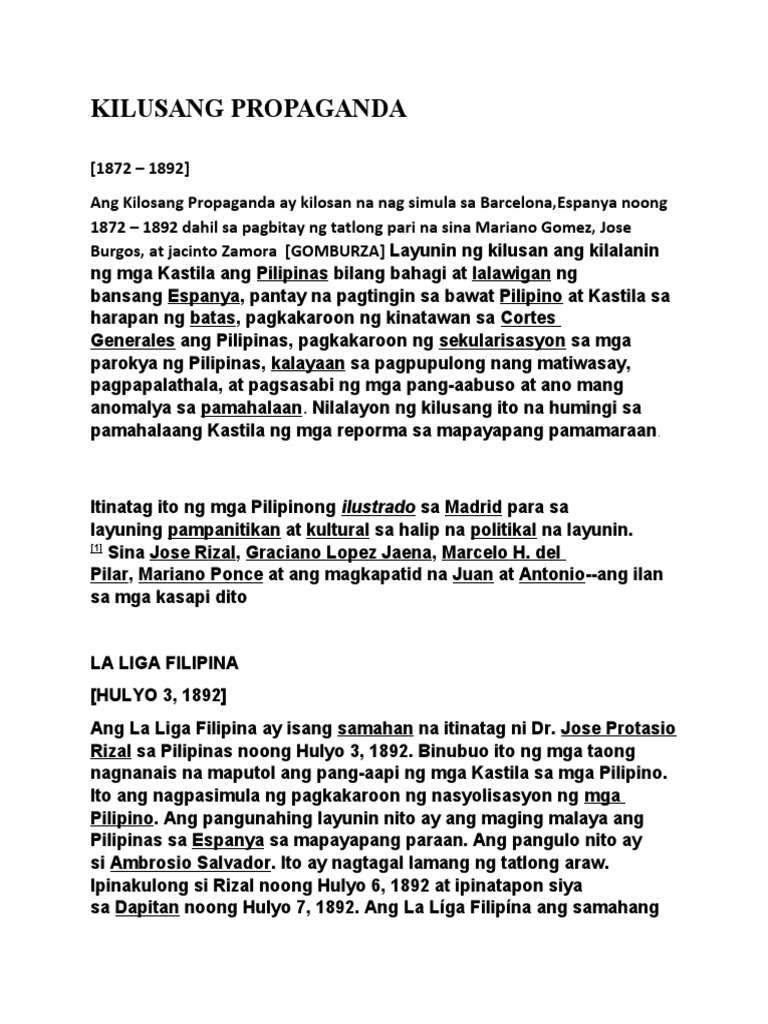 Kilusang Propaganda | PDF
