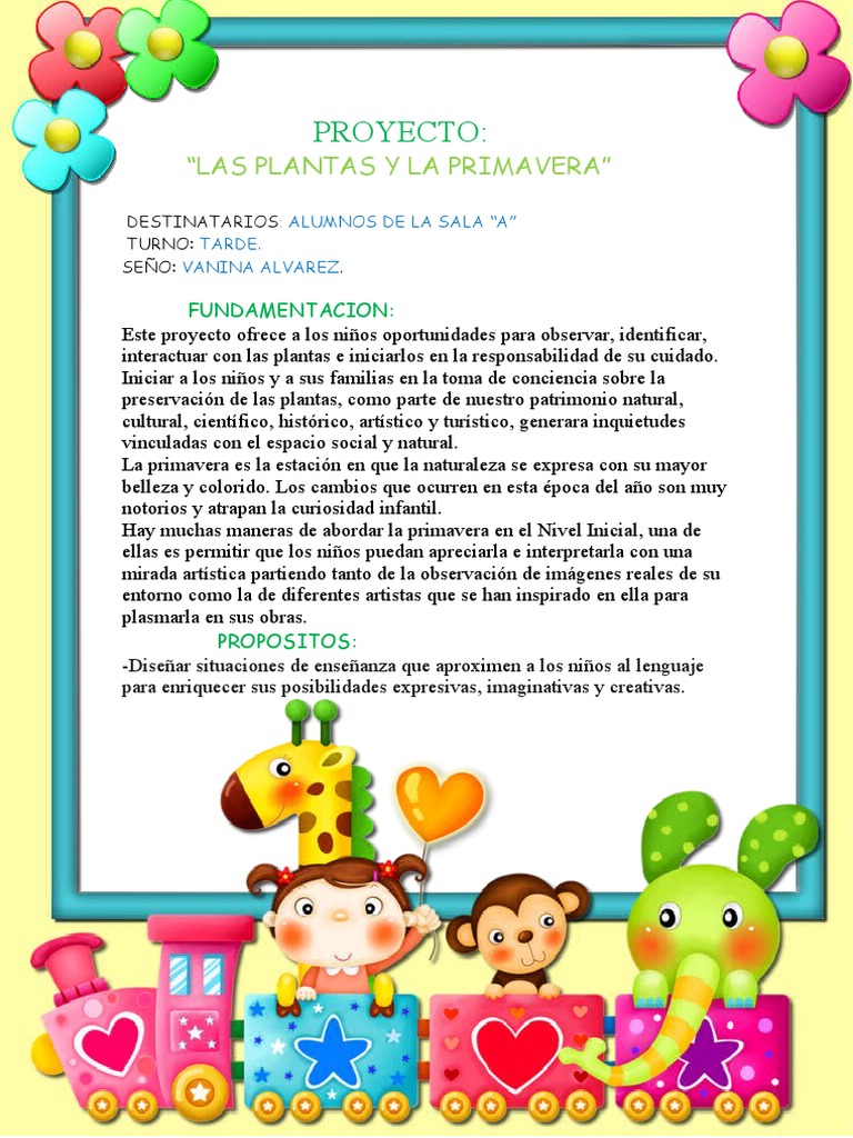 PROYECTO Las Plantas y La Primavera | PDF | Plantas