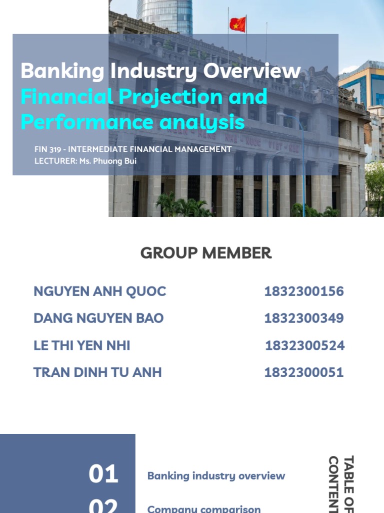 FIN 319 - Banking Industry Analysis - Group Presentation | PDF
