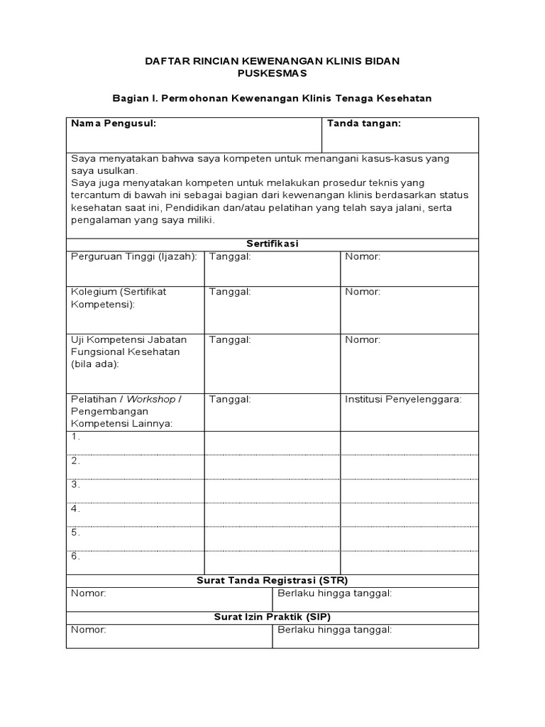 Self Assesment Kredensial Bidan - BIDAN DESA | PDF