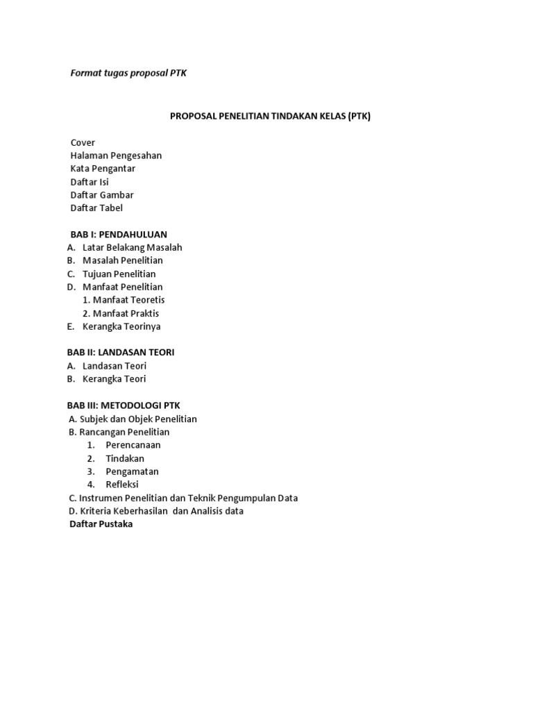 Format Proposal PTK | PDF