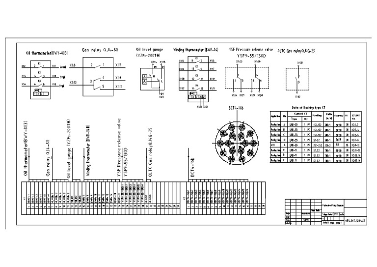 Transformer Protection Wiring Diagram | PDF
