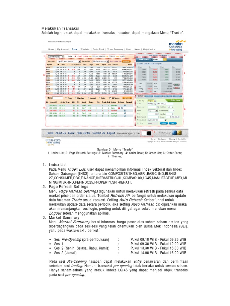 Panduan Pengguna Melakukan Transaksi | PDF
