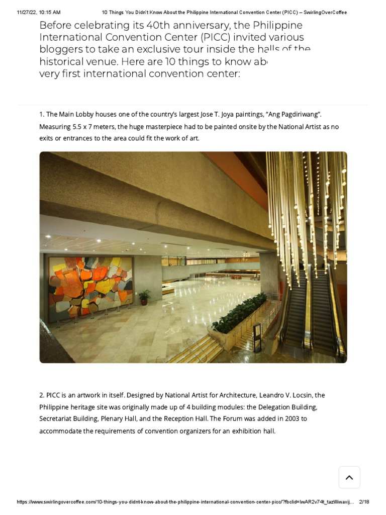 10 Things You Didn't Know About The Philippine International Convention ...