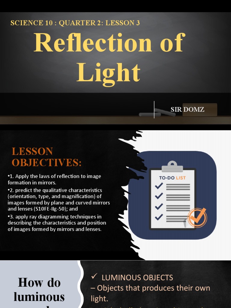 Reflection Of Light Plane Mirror Pdf
