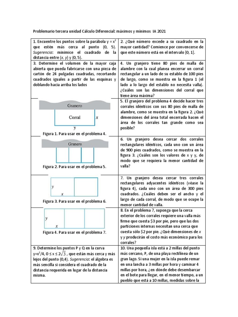 Problemario U3 MaxMin IA 2022 G3 | PDF | Rectángulo | Esfera Problemario U3 MaxMin IA 2022 G3 | PDF | Rectángulo | Esfera