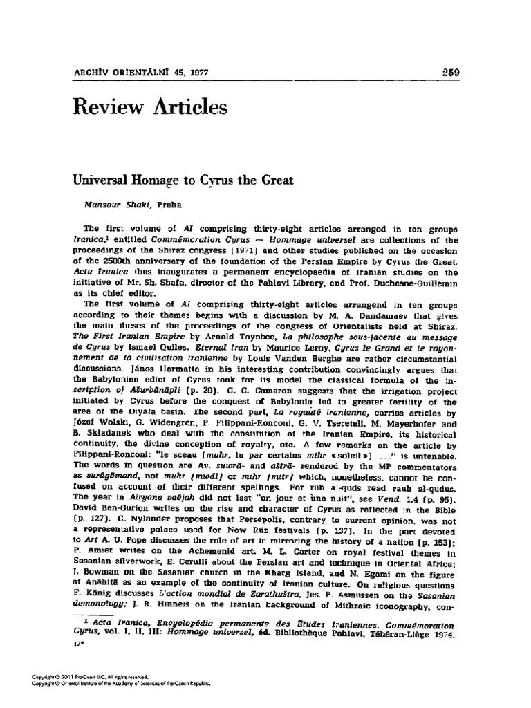 Universal Homage To Cyrus | PDF
