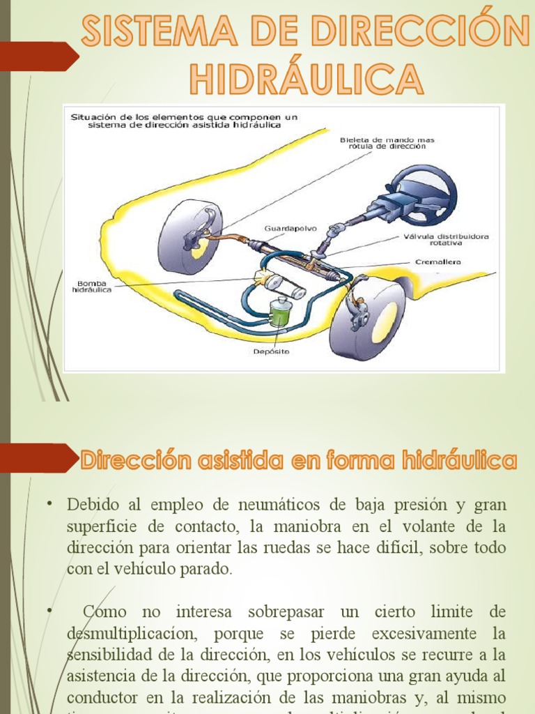 Dirección Asistida: Ventajas y Desafíos | PDF | Direccion | Bomba