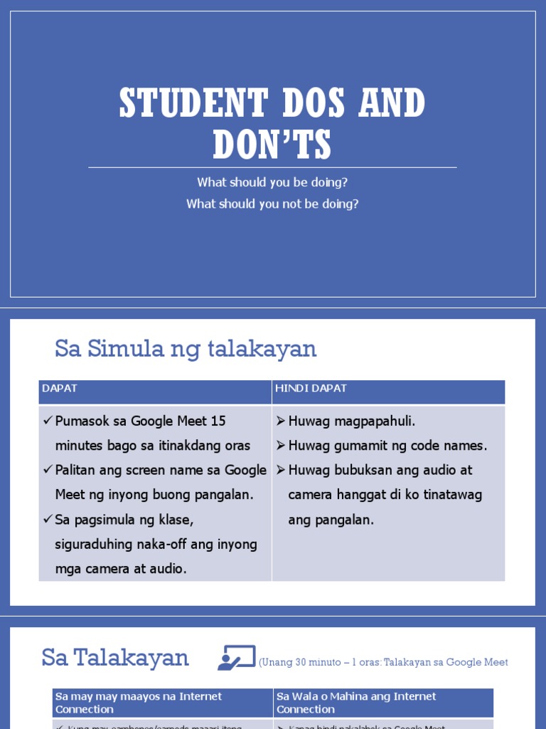 Mga Alituntunin | PDF