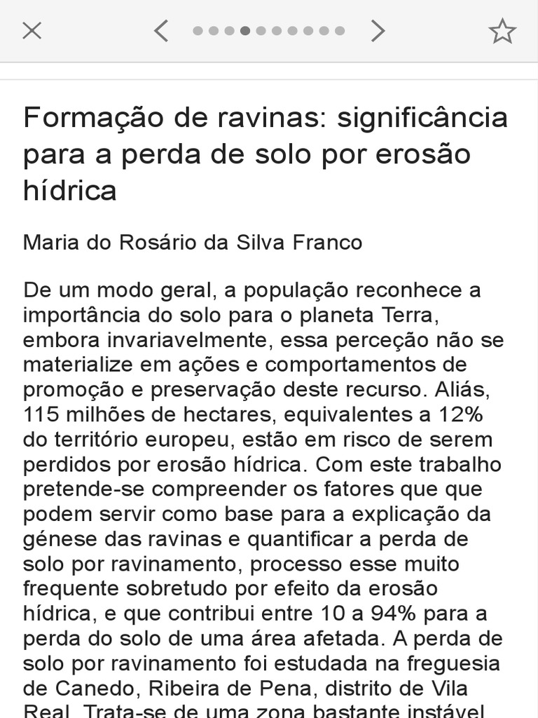 Ravinas - Google Acadêmico | PDF | Erosão | Geomorfologia