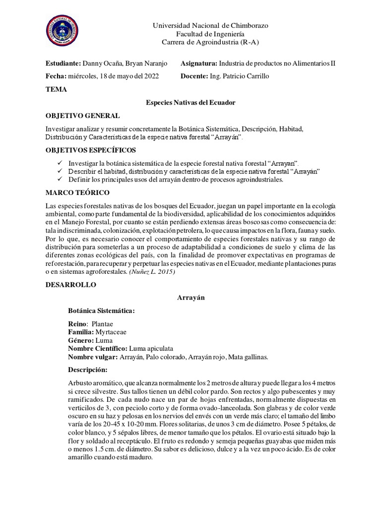 Exposicion Arrayán | PDF | Plantas | Botánica