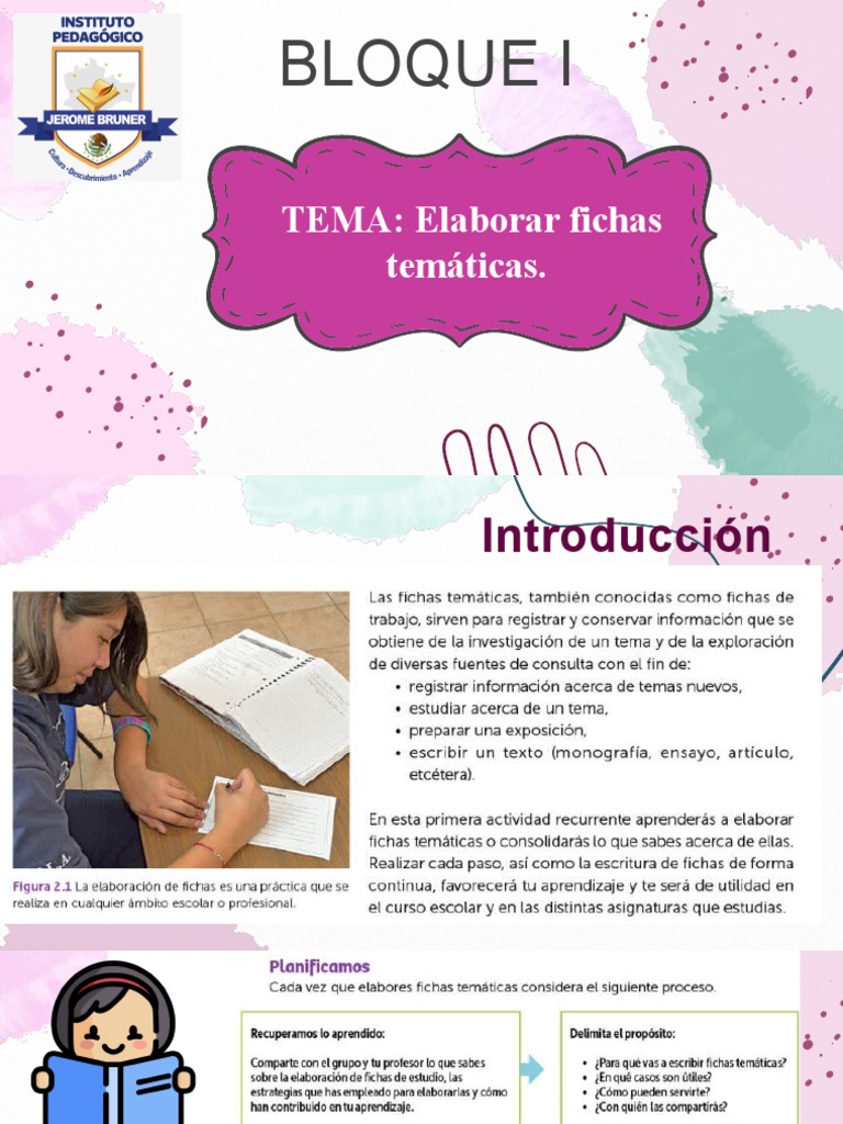 Fichas Temáticas. Español 1 | PDF
