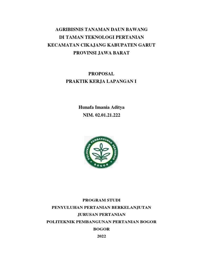 Bagi Tugas Kelompok Draf Proposal - PPB2A - TPI | PDF