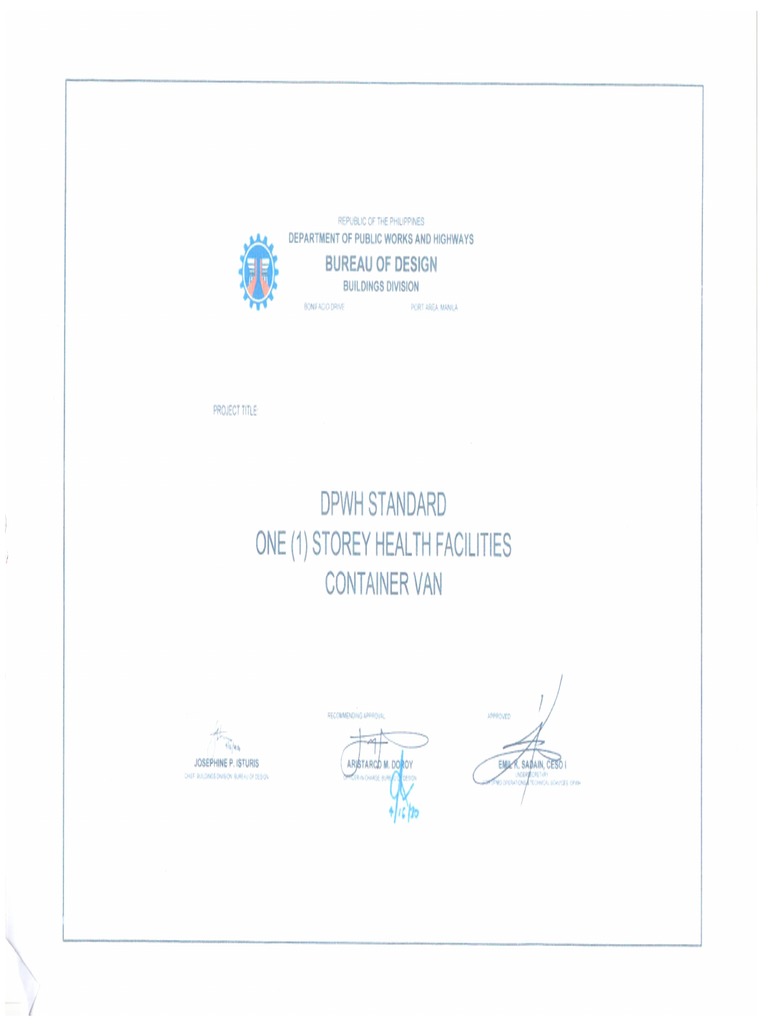 DPWH Standard Health Facilities Container Van (1 Room Per Patient With ...