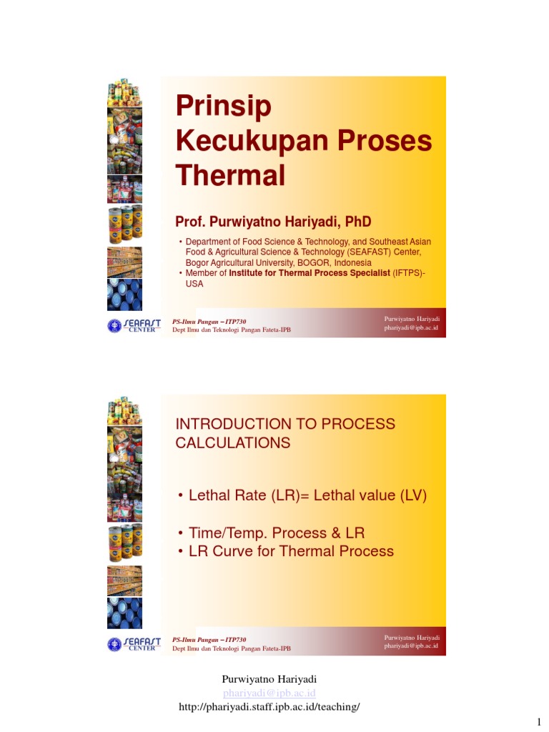 MATERI PERHITUNGAN F0-Kecukupan-Panas | PDF