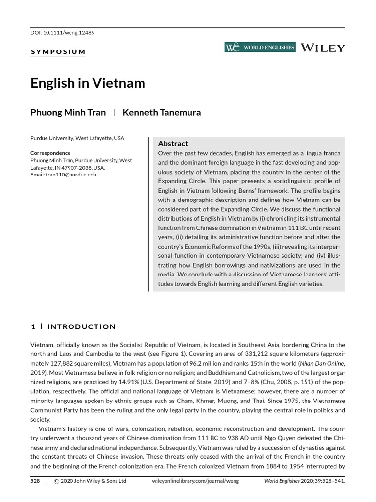 English in Vietnam | PDF