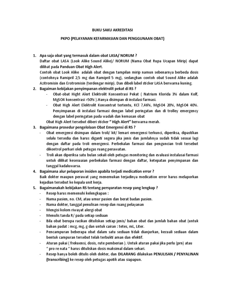 Buku Saku Akreditasi Pkpo | PDF | Pengembangan Diri | Kesehatan Holistik