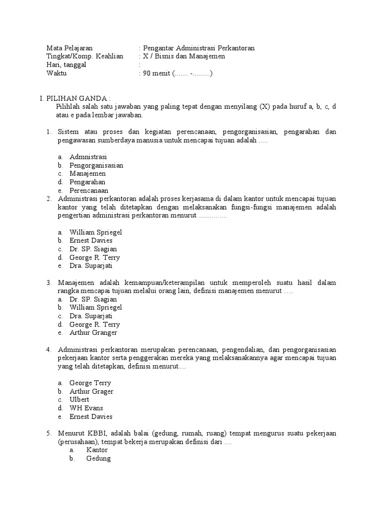 Soal Plus Jawaban BLM Edit | PDF
