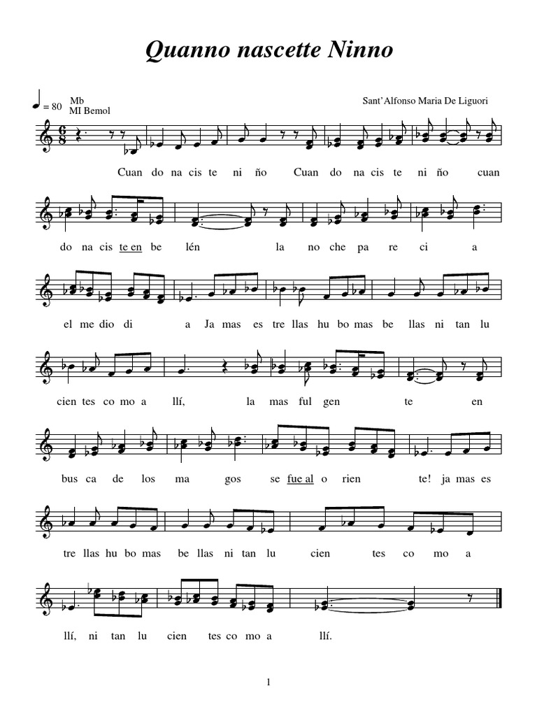 Quanno Nascette Ninno | PDF