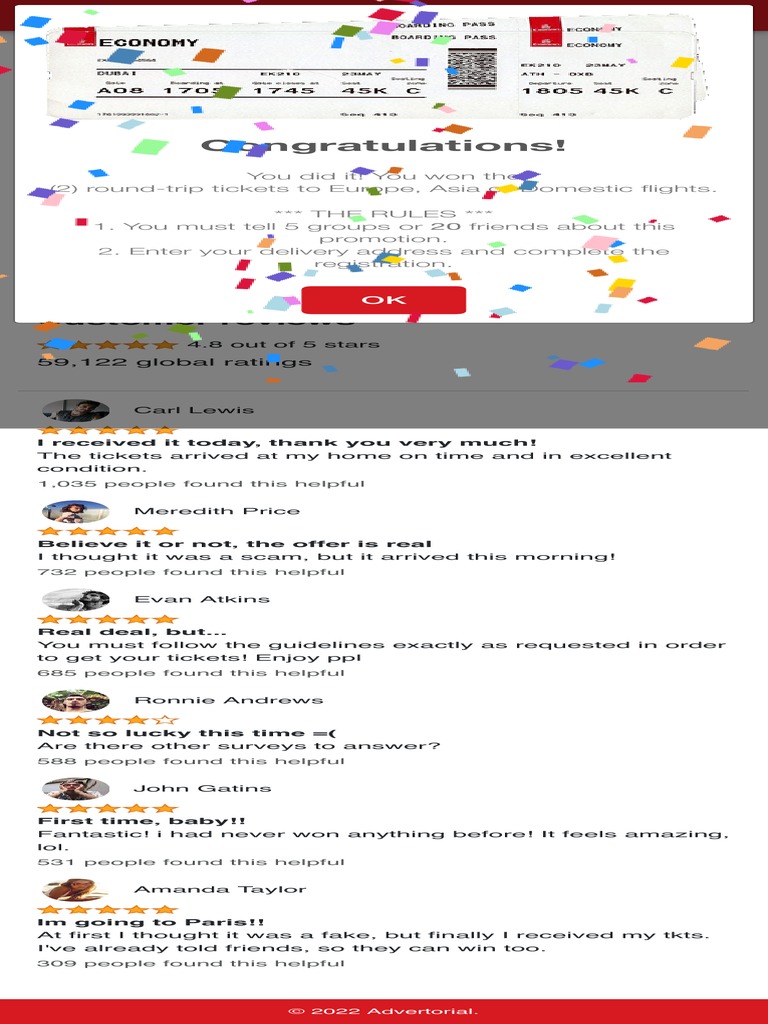 Emirates Airlines 2022 Vacation Giveaway | PDF