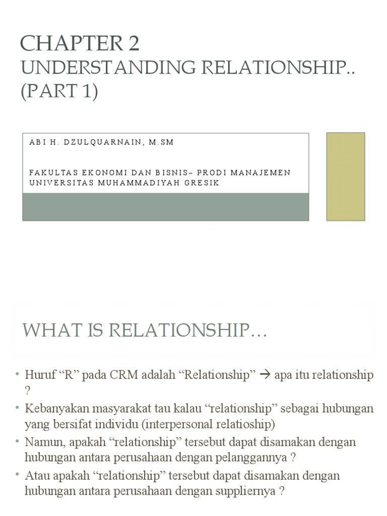 Materi Chapter 2 (Part 1) - CRM | PDF | Bisnis