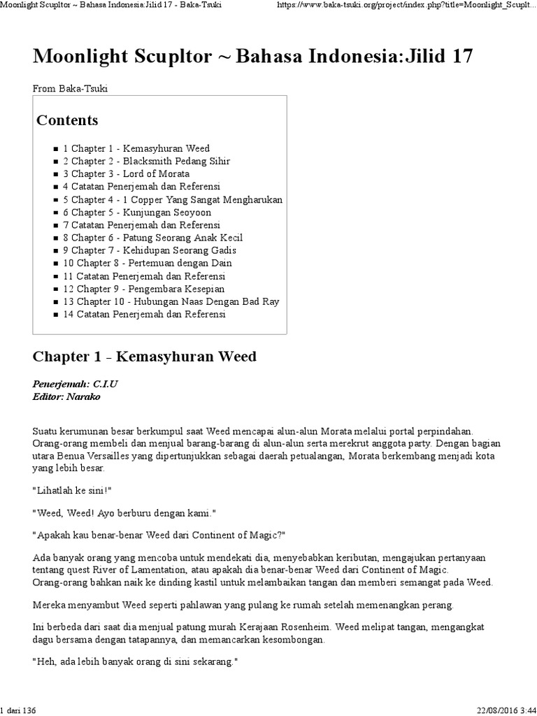 Moonlight Scupltor - Jilid 17 - Baka-Tsuki | PDF