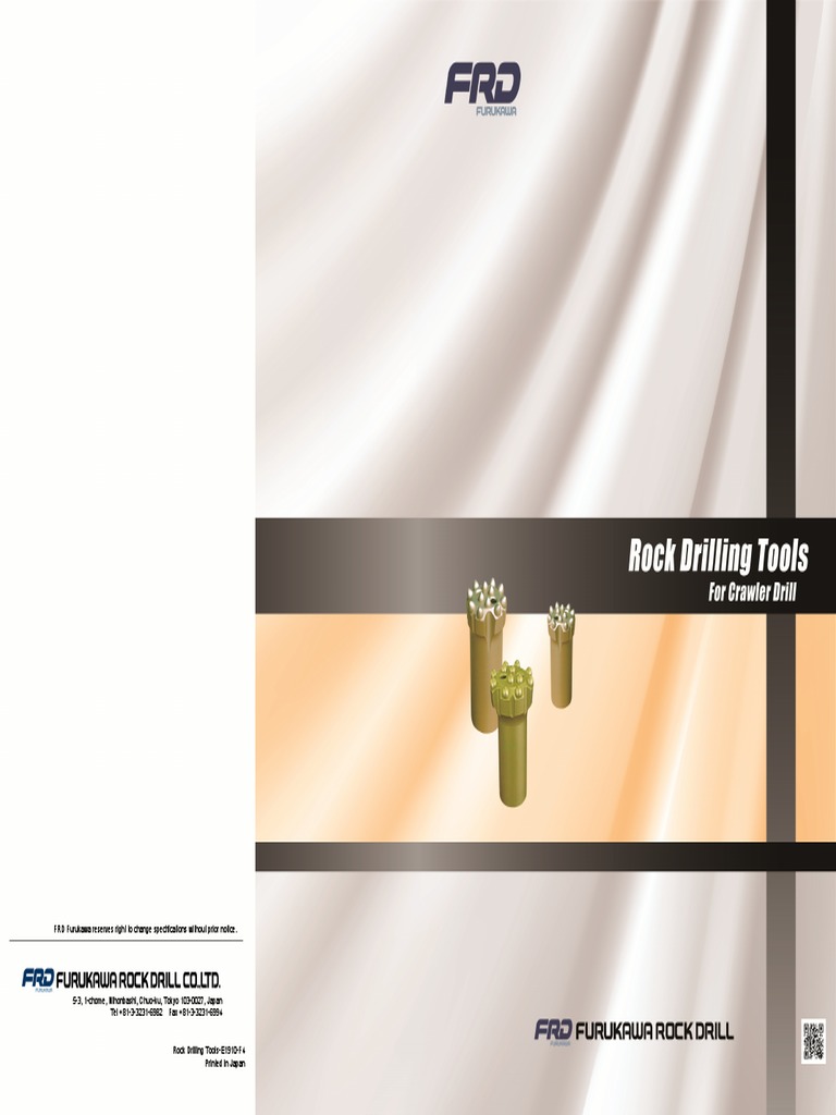 Rock Drilling Tools E1910 F4 | PDF | Drilling | Grinding (Abrasive Cutting)