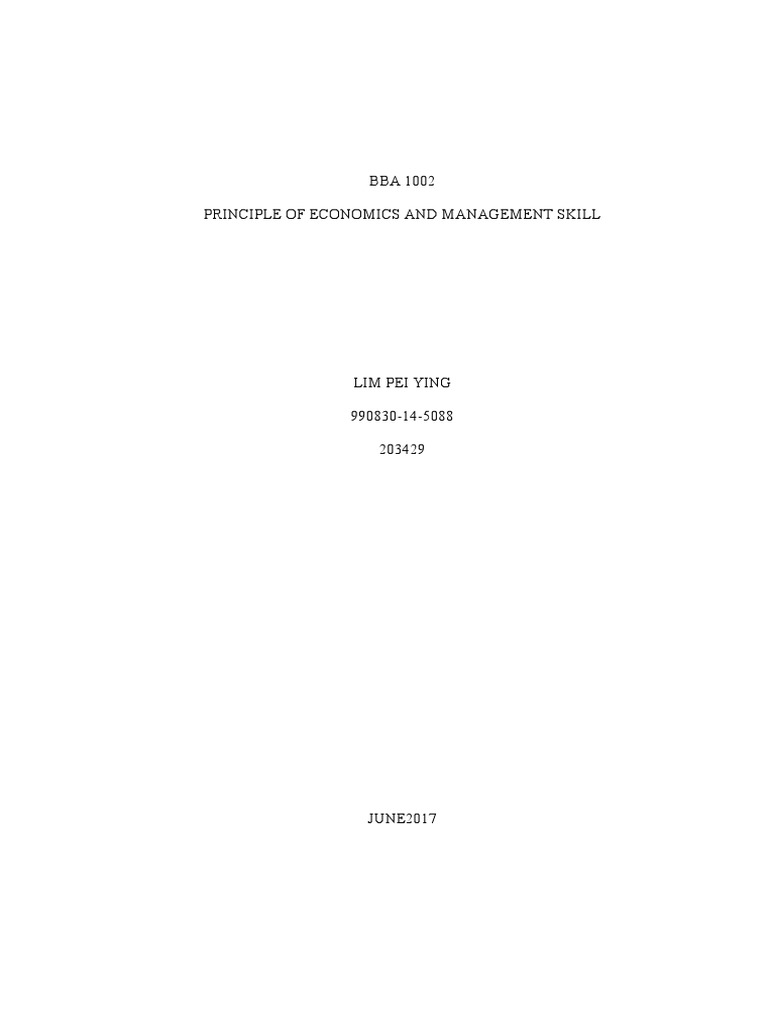 Bba 1002 | PDF | Supply And Demand | Economics