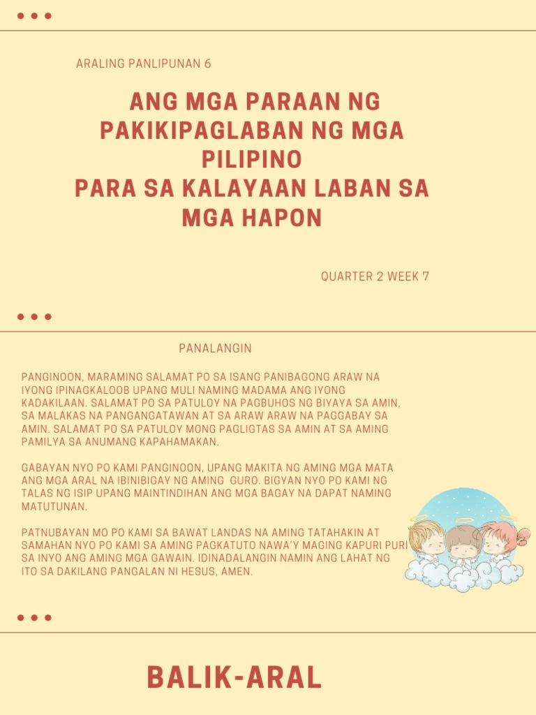 Ang Mga Paraan NG: Pakikipaglaban NG Mga Pilipino para Sa Kalayaan ...