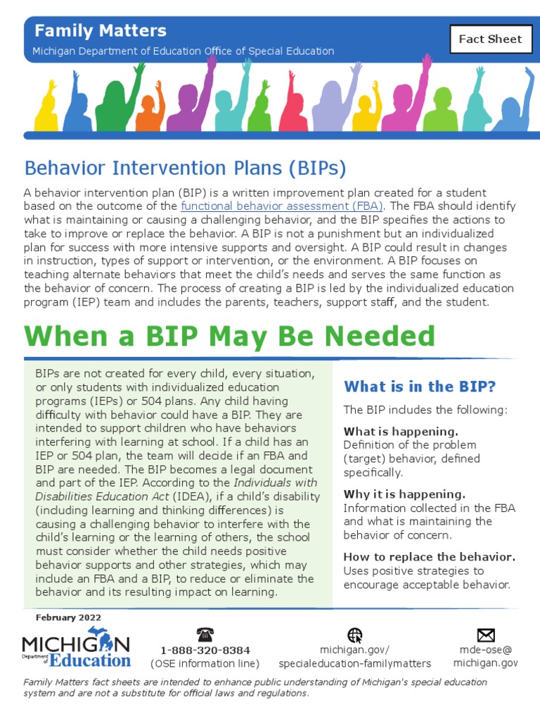 Understanding Behavior Intervention Plans (BIPs) | PDF | Individualized ...