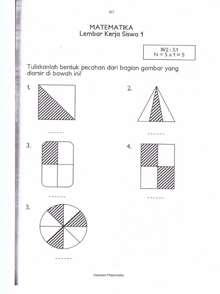 Asesmen Mtk Kelas 3 Sem 2 Pdf