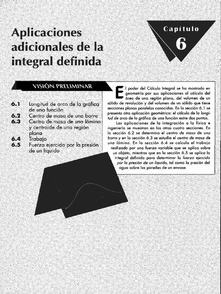 Capítulo 6 Aplicaciones Adicionales de La Integral Definida | PDF