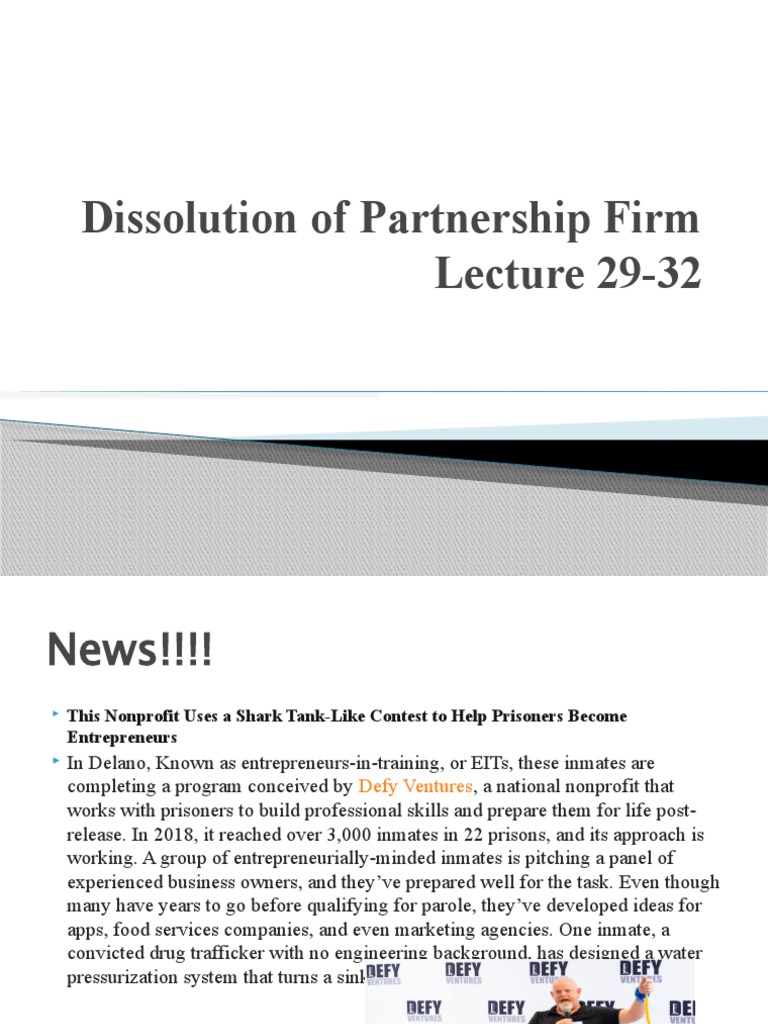Lecture - 29-32 Dissolution of Partnership Firm | PDF | Debits And Credits | Business
