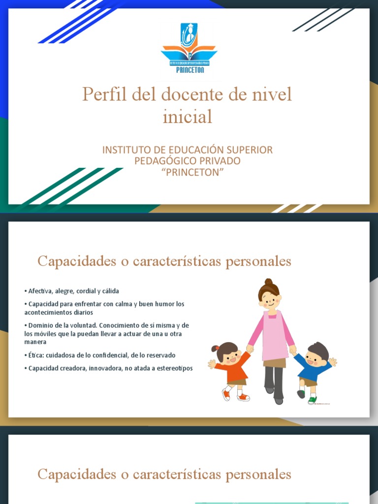 Perfil Del Docente de Educacion Inicial | PDF | Maestros | Educación de ...