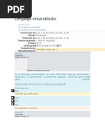 Modalidad de Exámenes - Semana 3 - Revisión Del Intento | PDF | Compilador | Lenguaje ensamblador