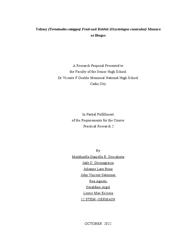 Final Chapter 1 | PDF