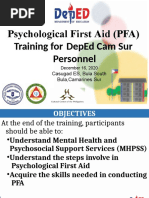 Psychological First Aid Training Module | PDF | Emotions | Psychology