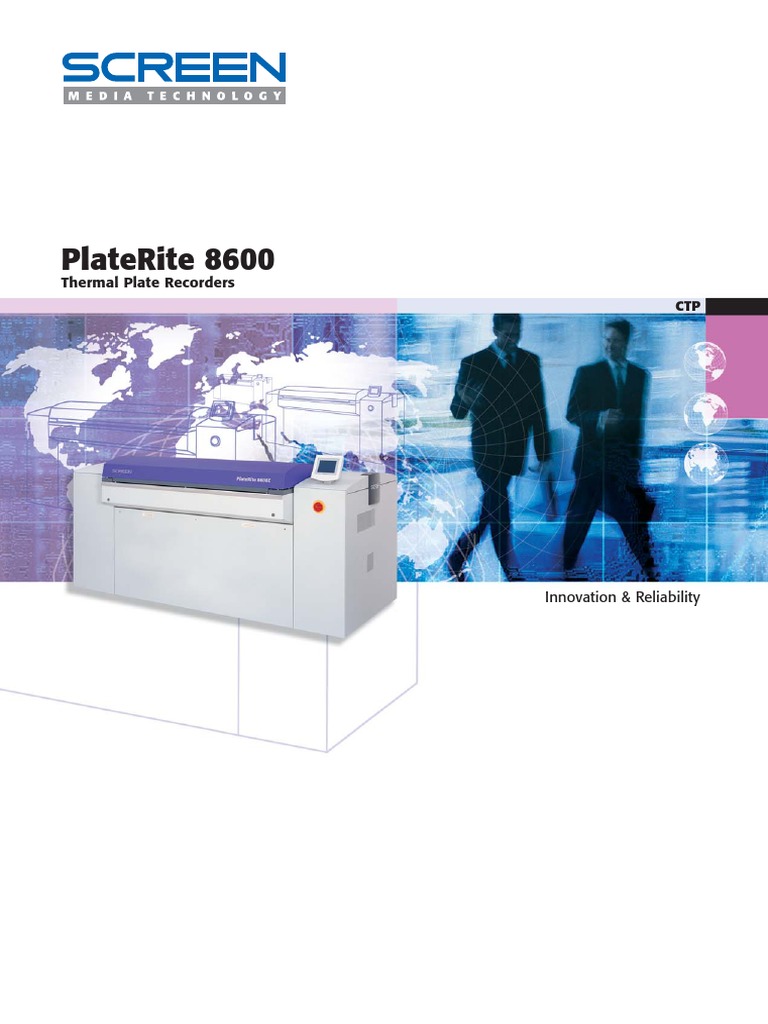 Platerite 8600: Thermal Plate Recorders | PDF | Computing | Printing