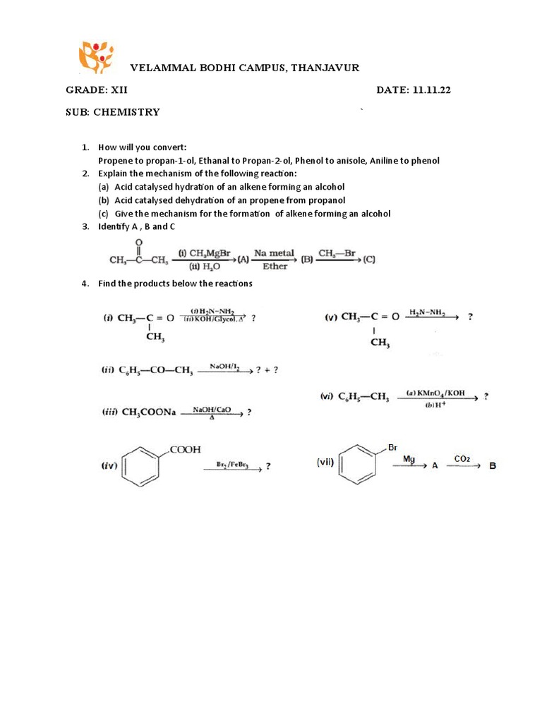 Mock Test Grade 12 | PDF | Science & Mathematics